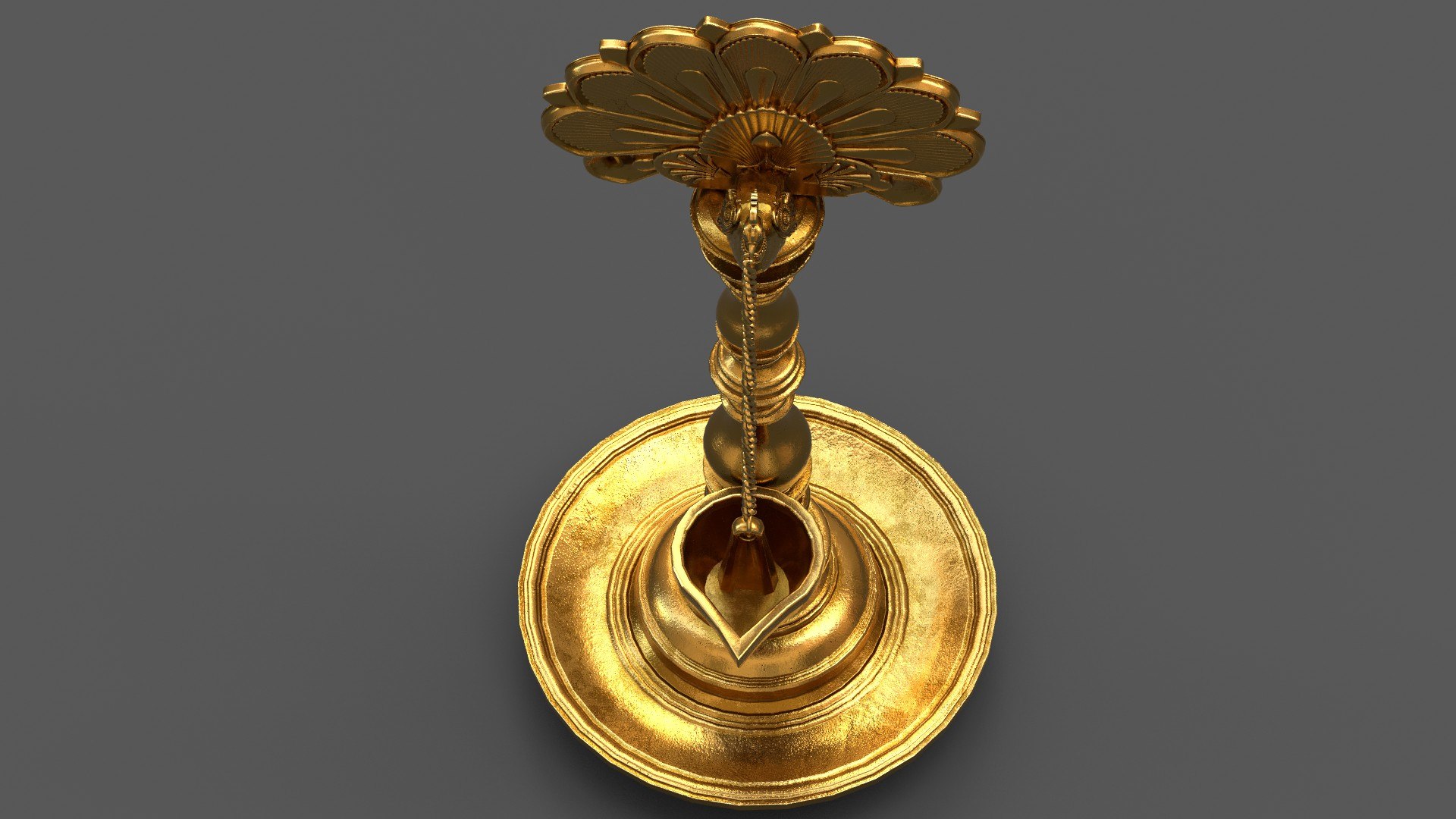 3D Model Oil Lamp Peacock - TurboSquid 2007640