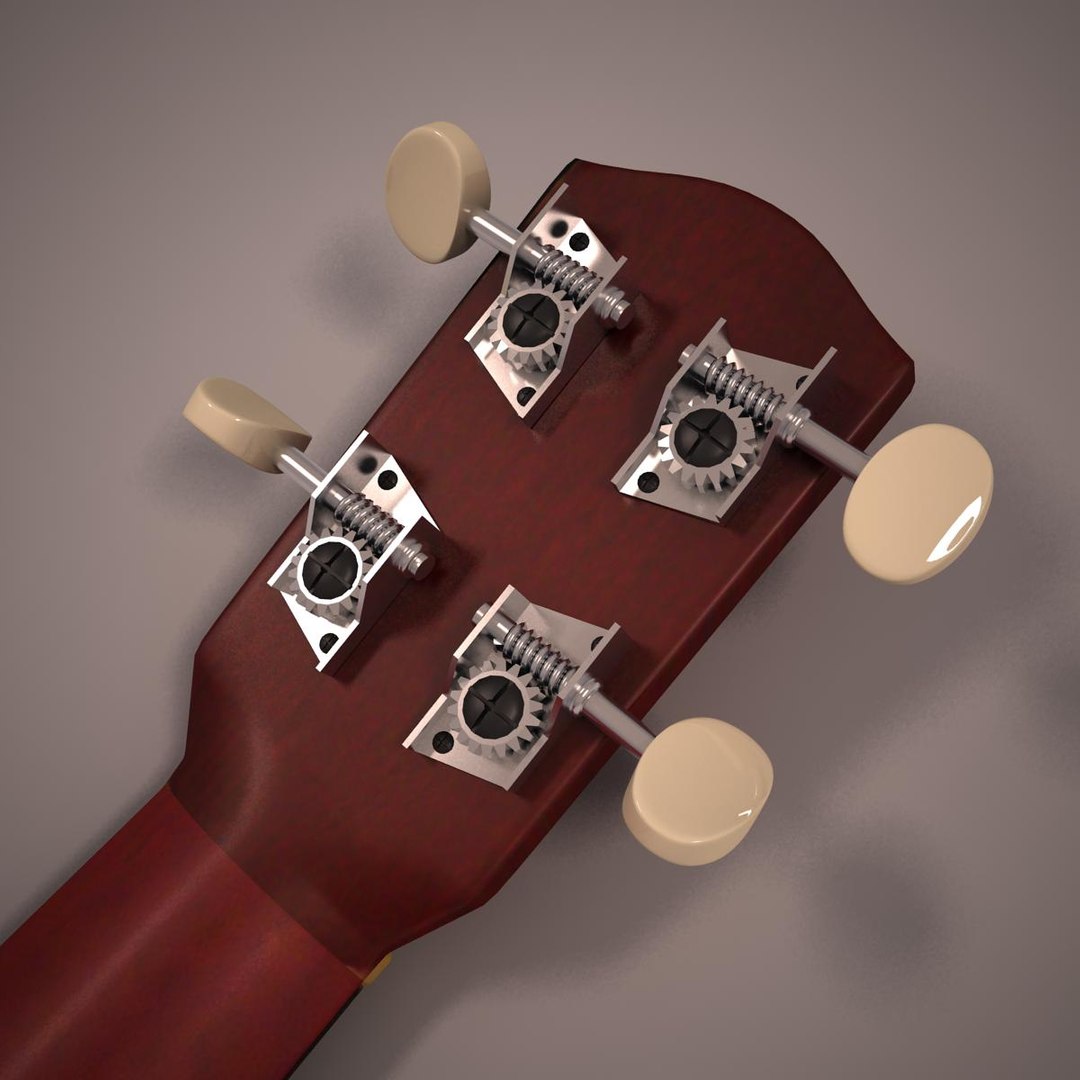 Ukelele Instrument String 3d Model