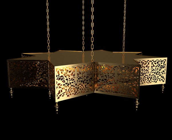Moroccan light 3D model - TurboSquid 1211886