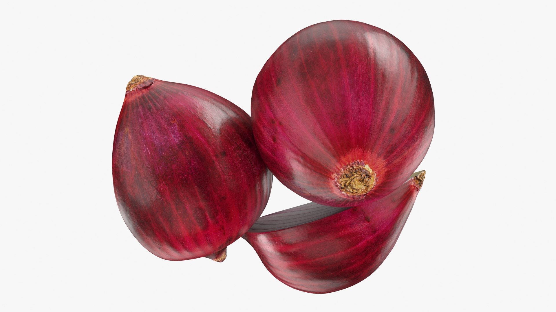 3D Red Onions 03 - TurboSquid 2147364