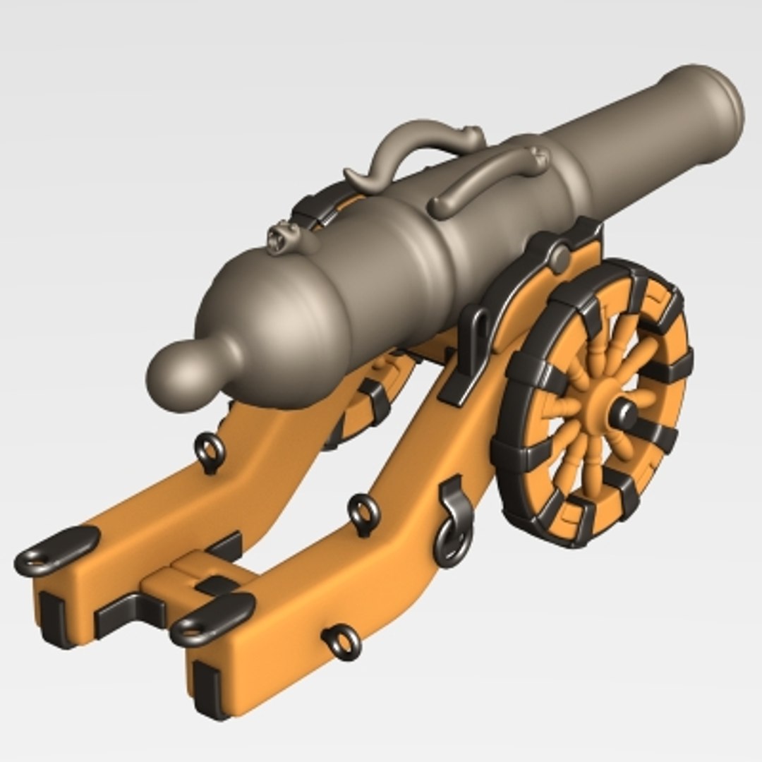 3d cartoon cannon