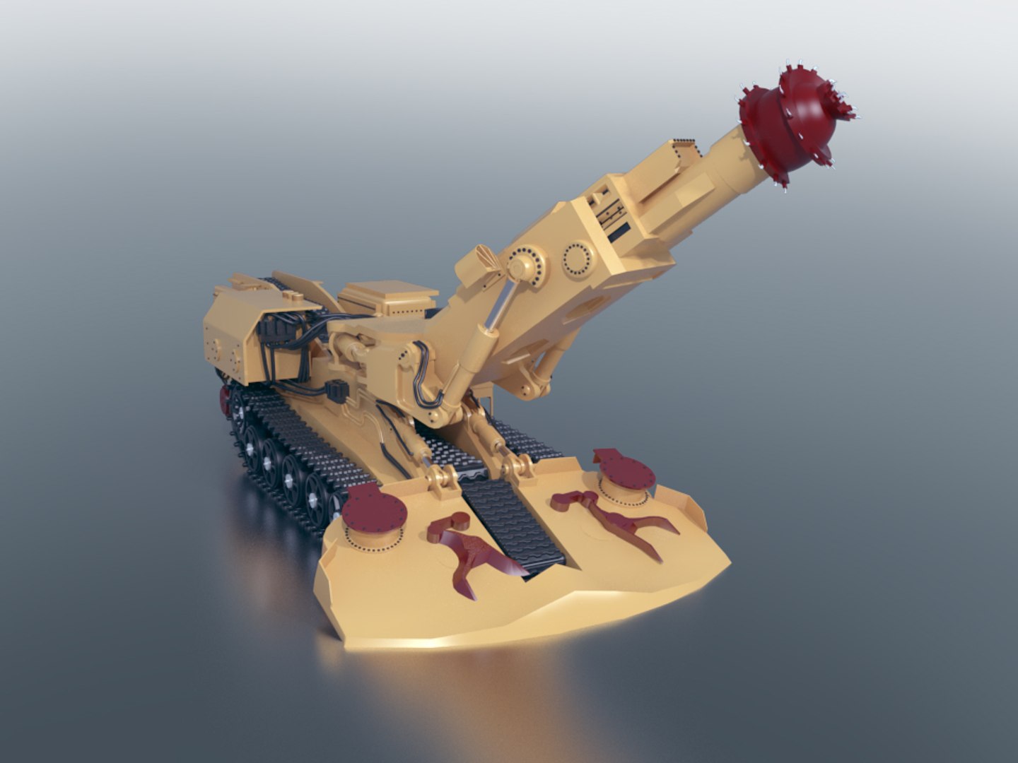 3D Tunneling Machine - TurboSquid 1375568