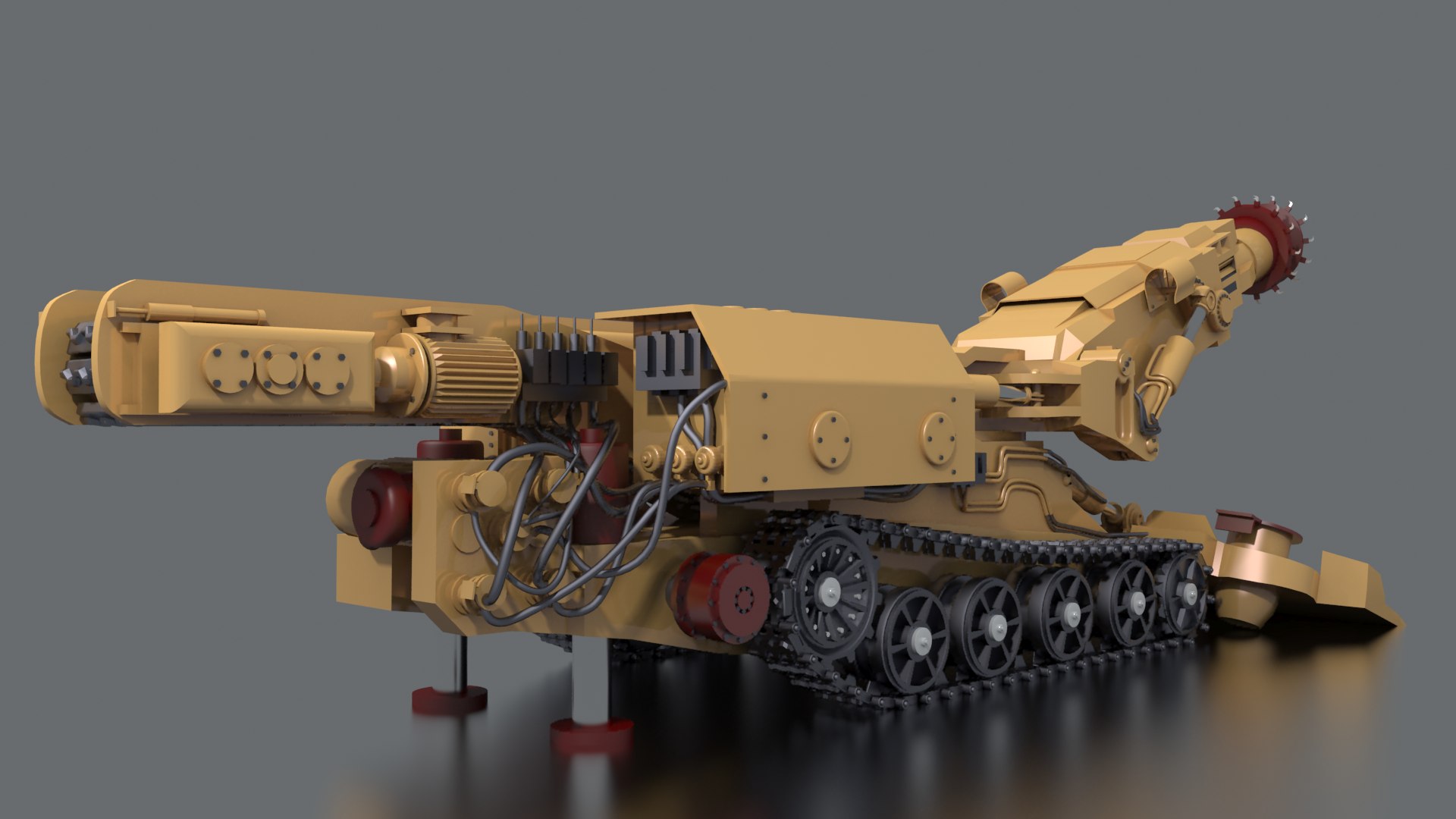 3D Tunneling Machine - TurboSquid 1375568