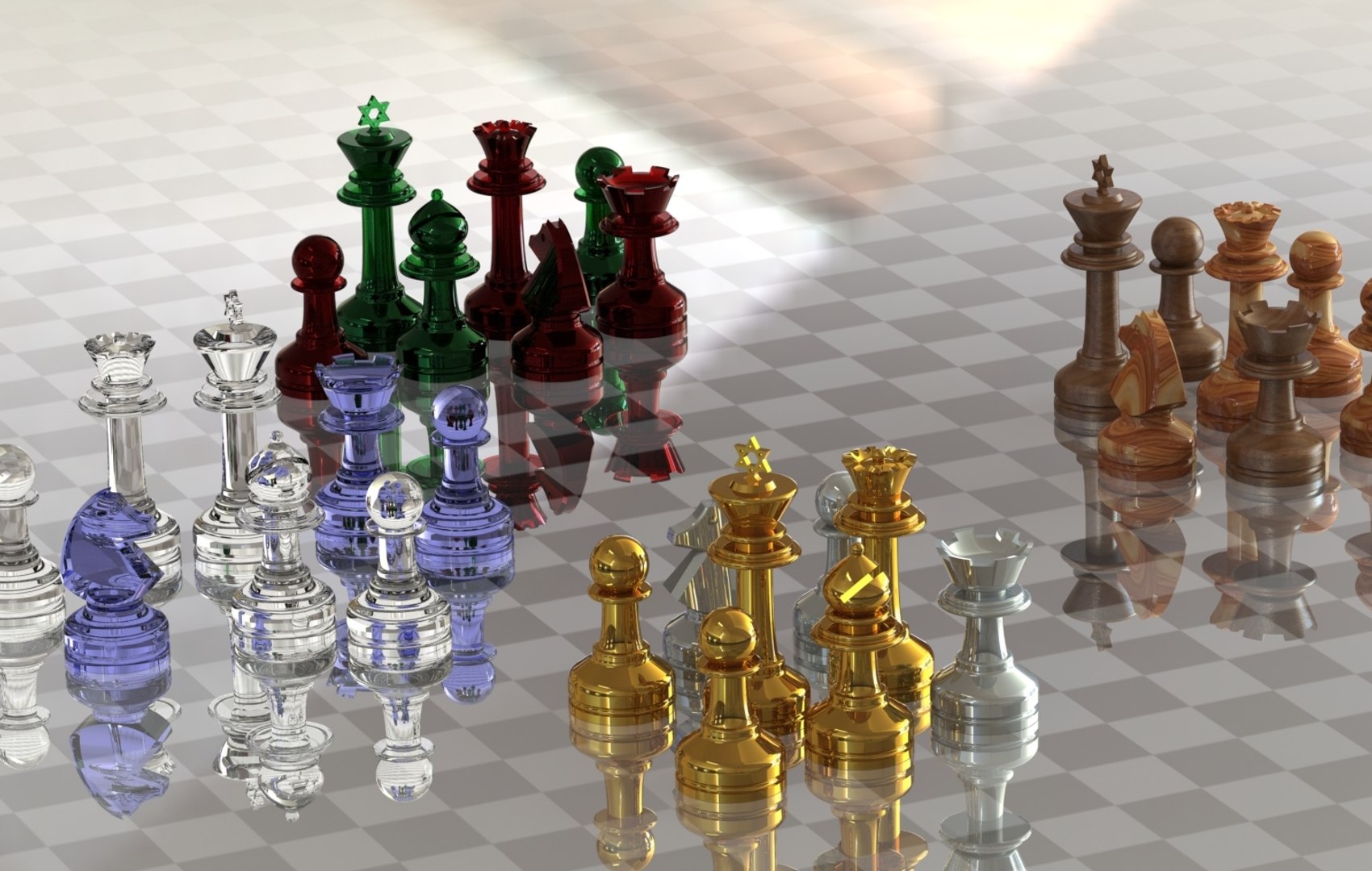 chess star david set 3d 3ds