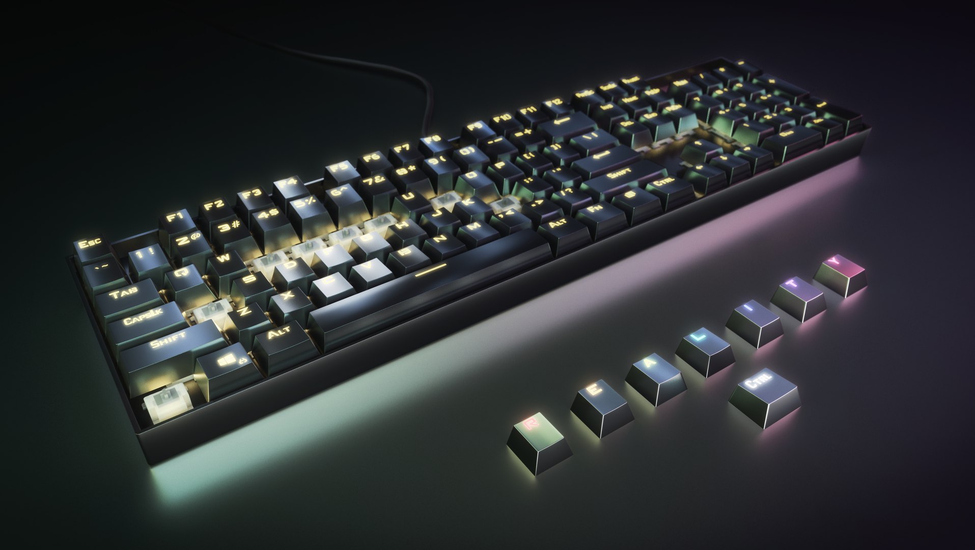 3D Gaming Keyboard - TurboSquid 1469217