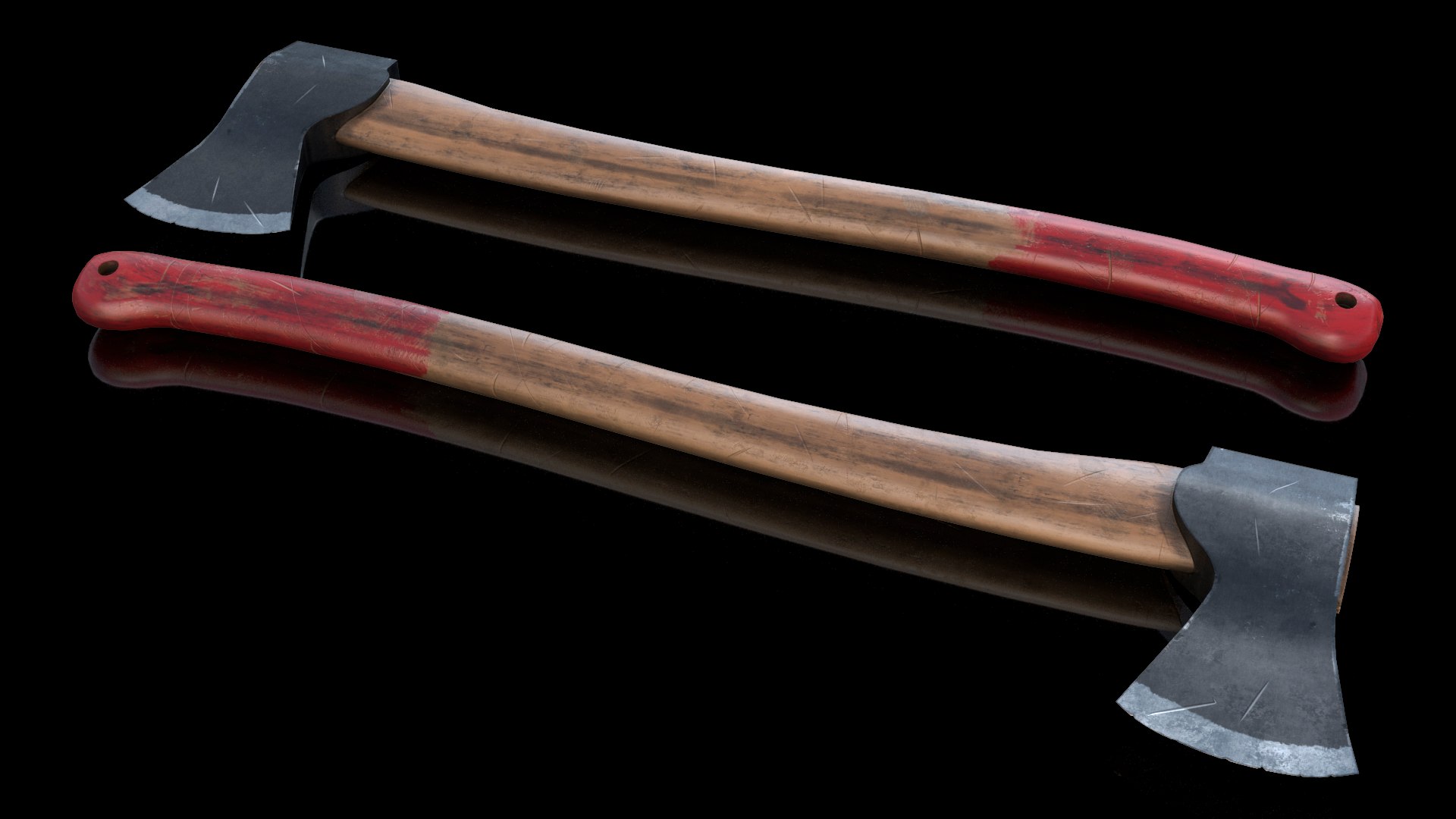 3D Model Wooden Hatchet Axe Game Weapon - TurboSquid 2136678