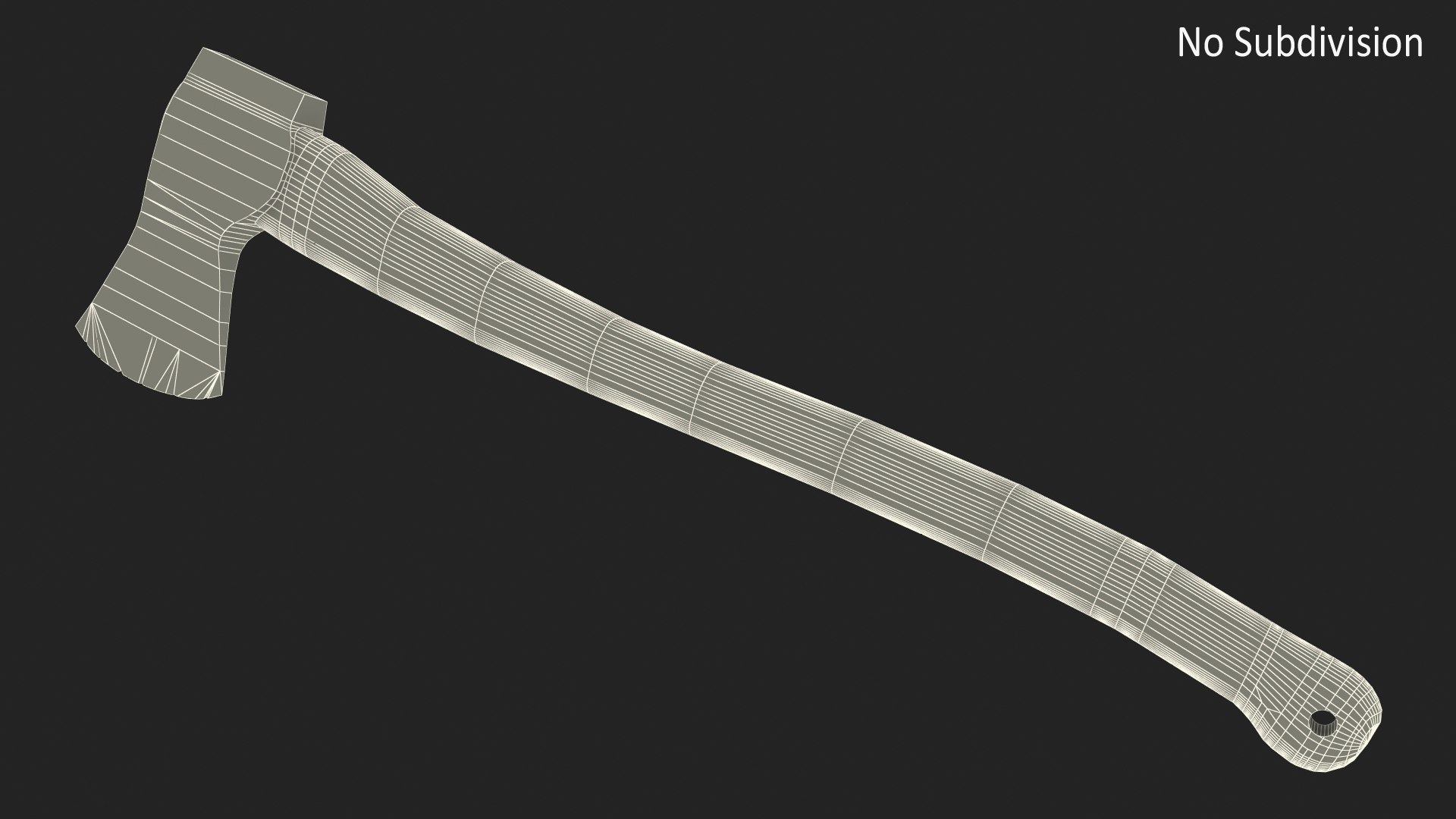 3D Model Wooden Hatchet Axe Game Weapon - TurboSquid 2136678