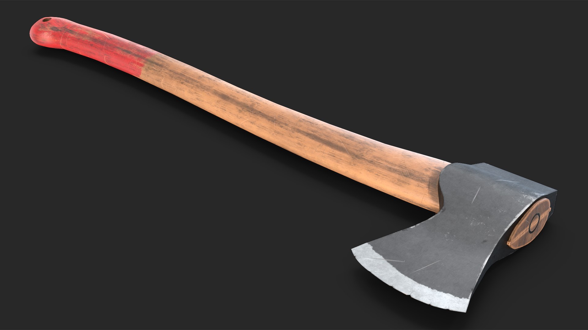 3D Model Wooden Hatchet Axe Game Weapon - TurboSquid 2136678