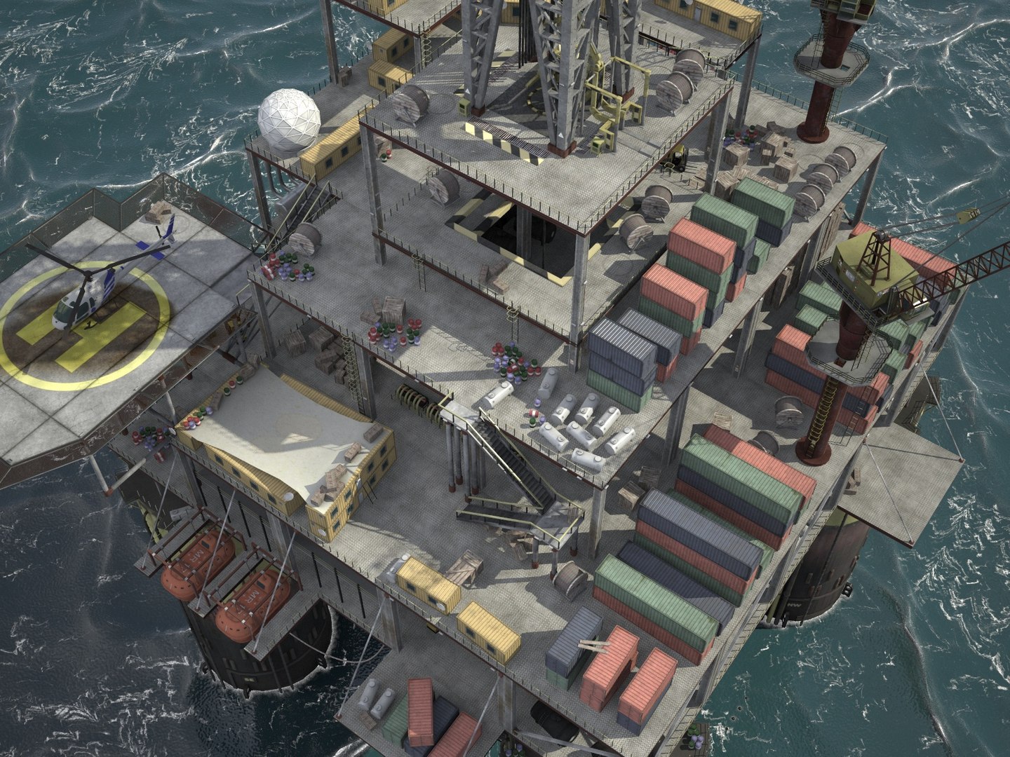 3d Oil Rig