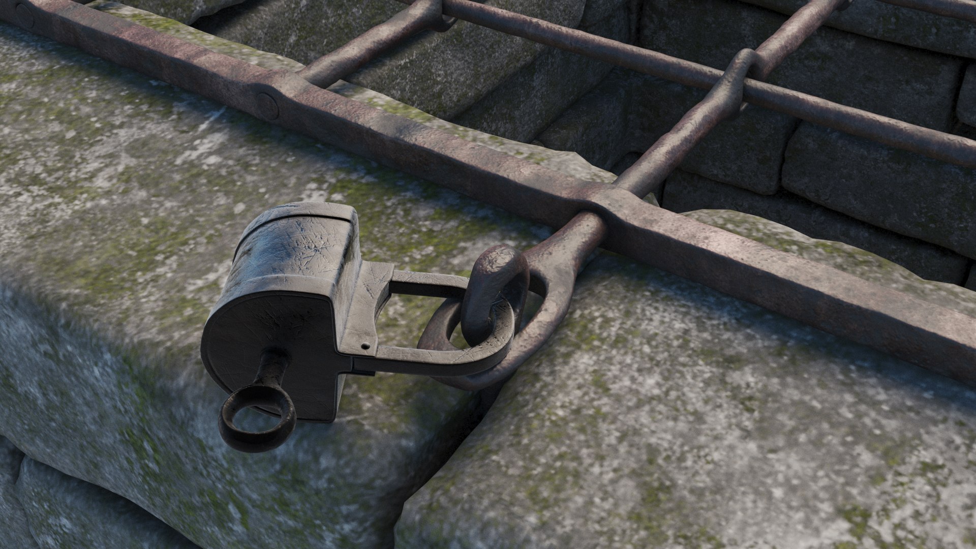 3D Trapdoor With Iron Grate - TurboSquid 2232409