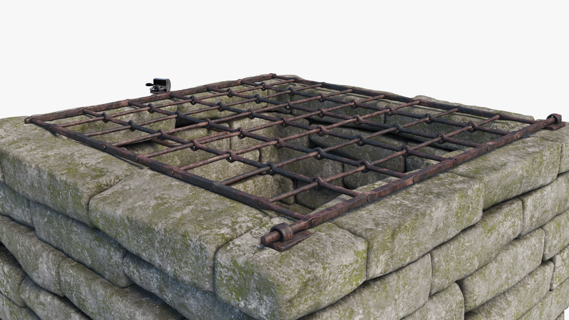 3D Trapdoor With Iron Grate - TurboSquid 2232409
