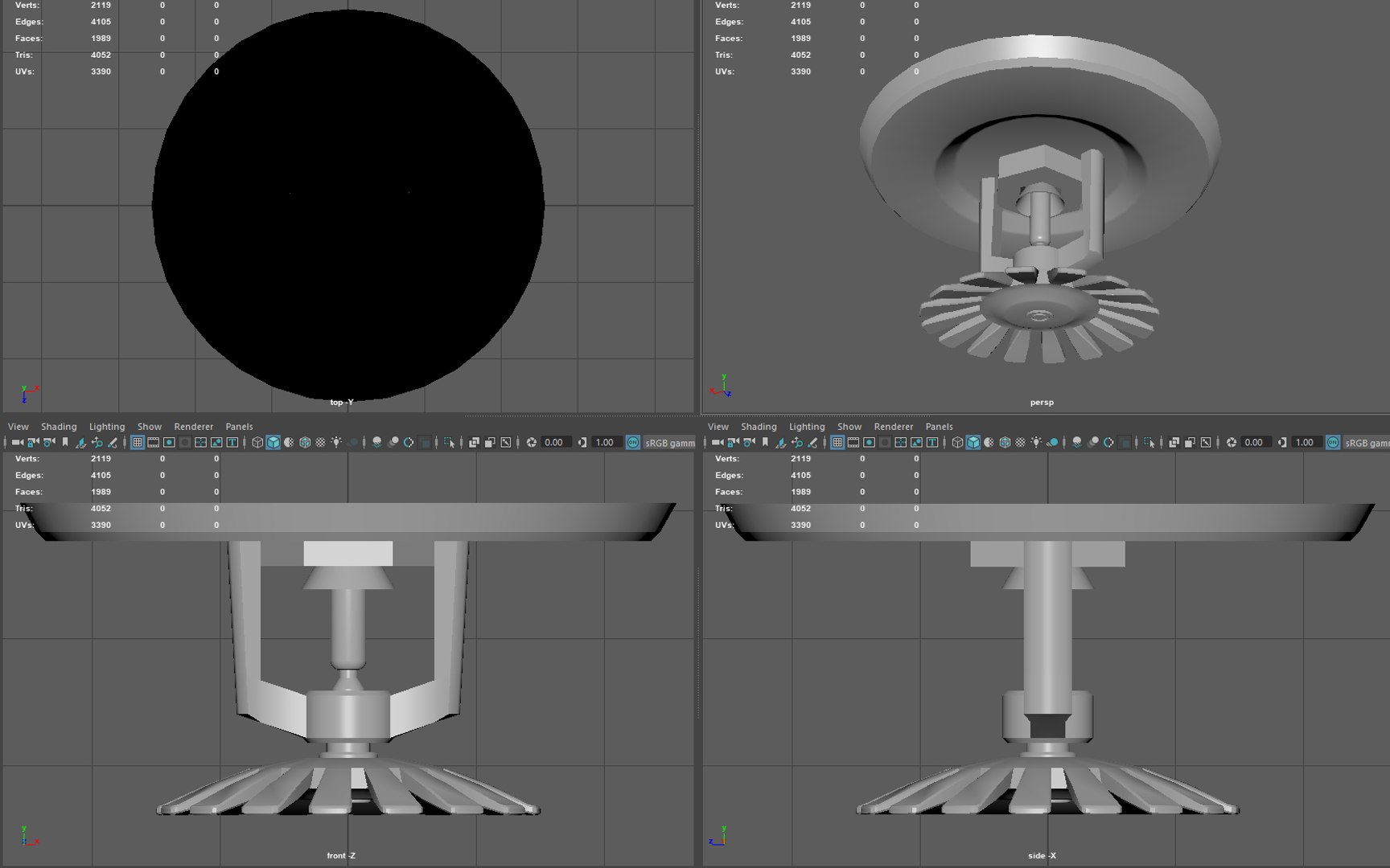 Fire Sprinkler 3D Model - TurboSquid 2147046