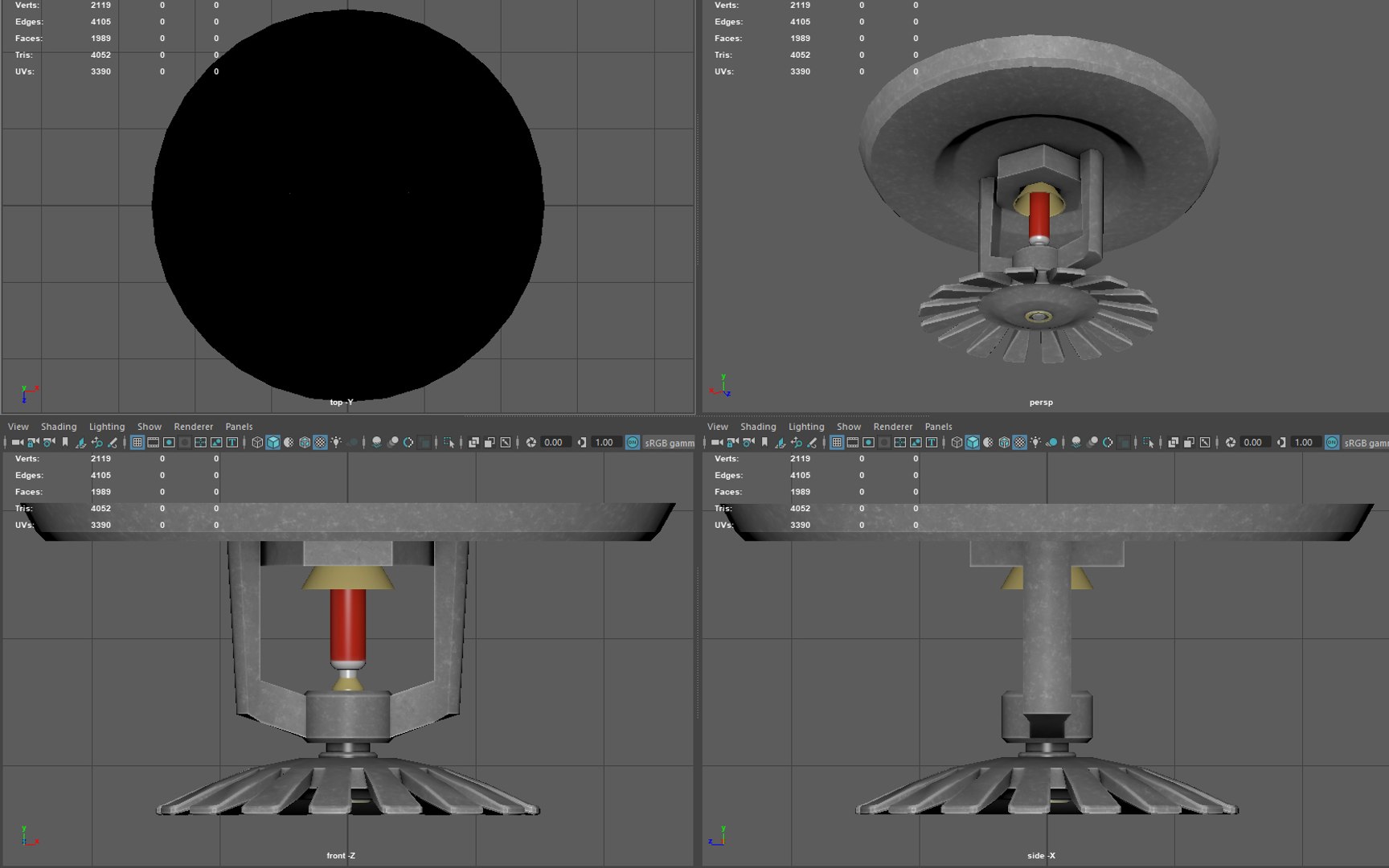 Fire Sprinkler 3D Model - TurboSquid 2147046