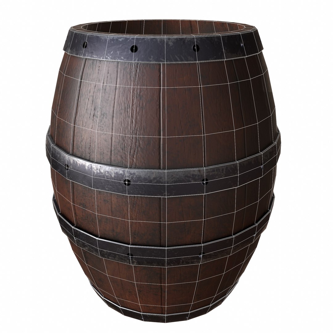 Medieval Barrel 3d Model