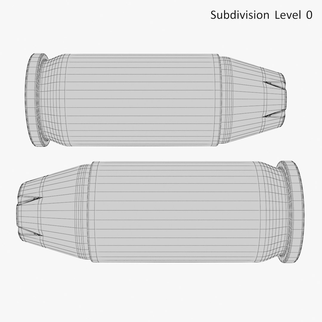 Cartridge 45acp Bullet 01 3D - TurboSquid 1222827