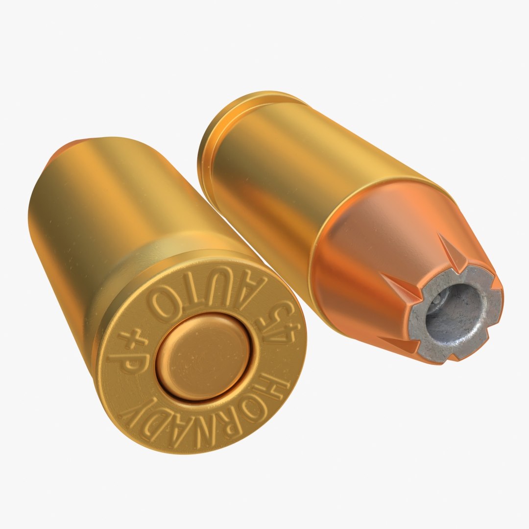 Cartridge 45acp Bullet 01 3D - TurboSquid 1222827