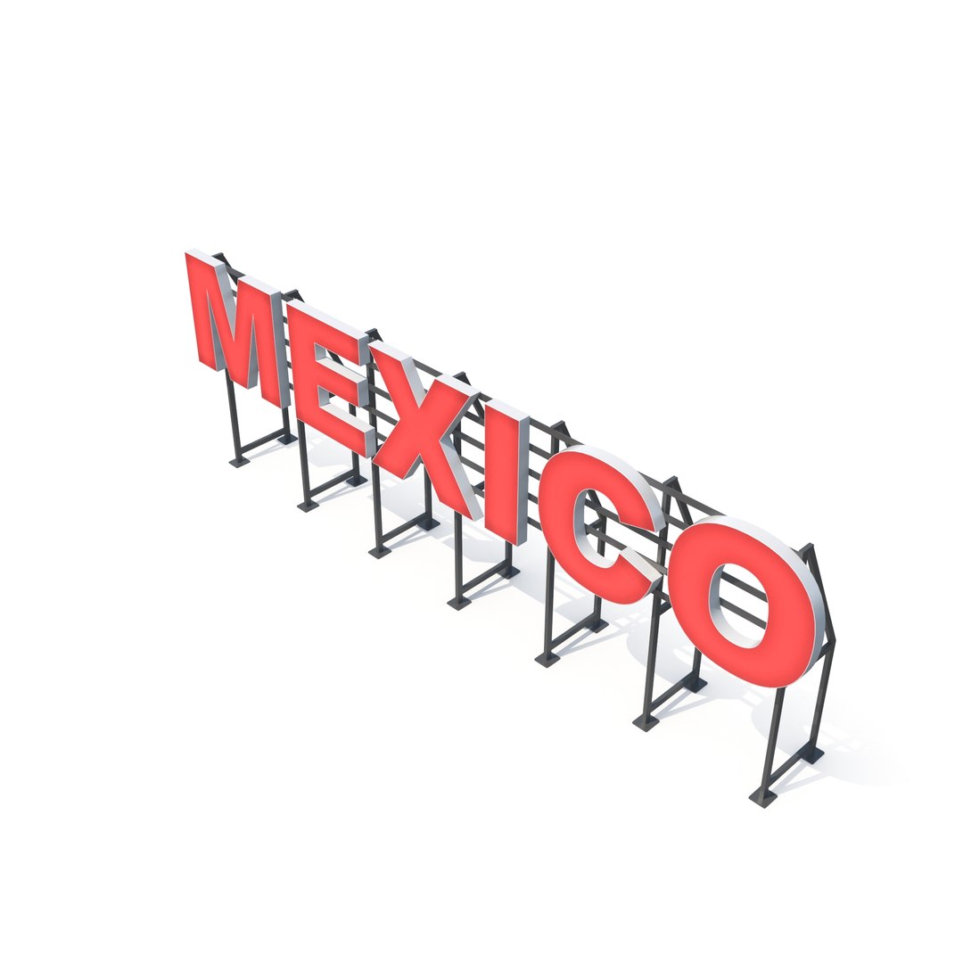 Country Sign Mexico 3D Model - TurboSquid 1804929