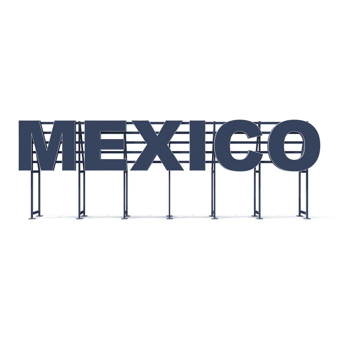 Country Sign Mexico 3D Model - TurboSquid 1804929
