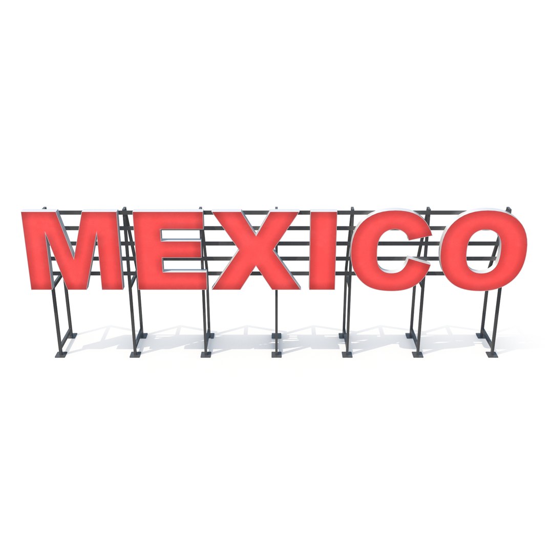 Country Sign Mexico 3D Model - TurboSquid 1804929