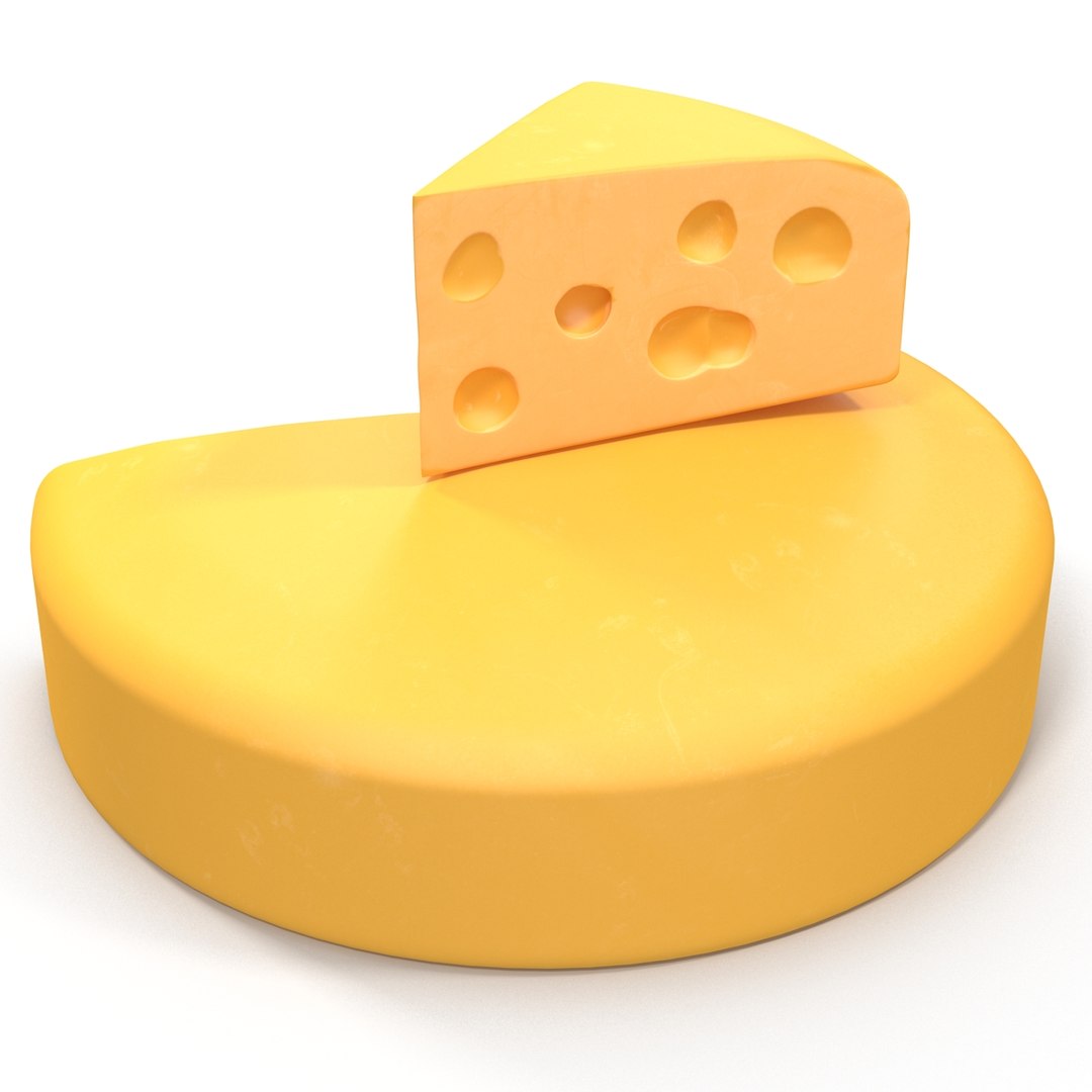 3d cheese cartoon