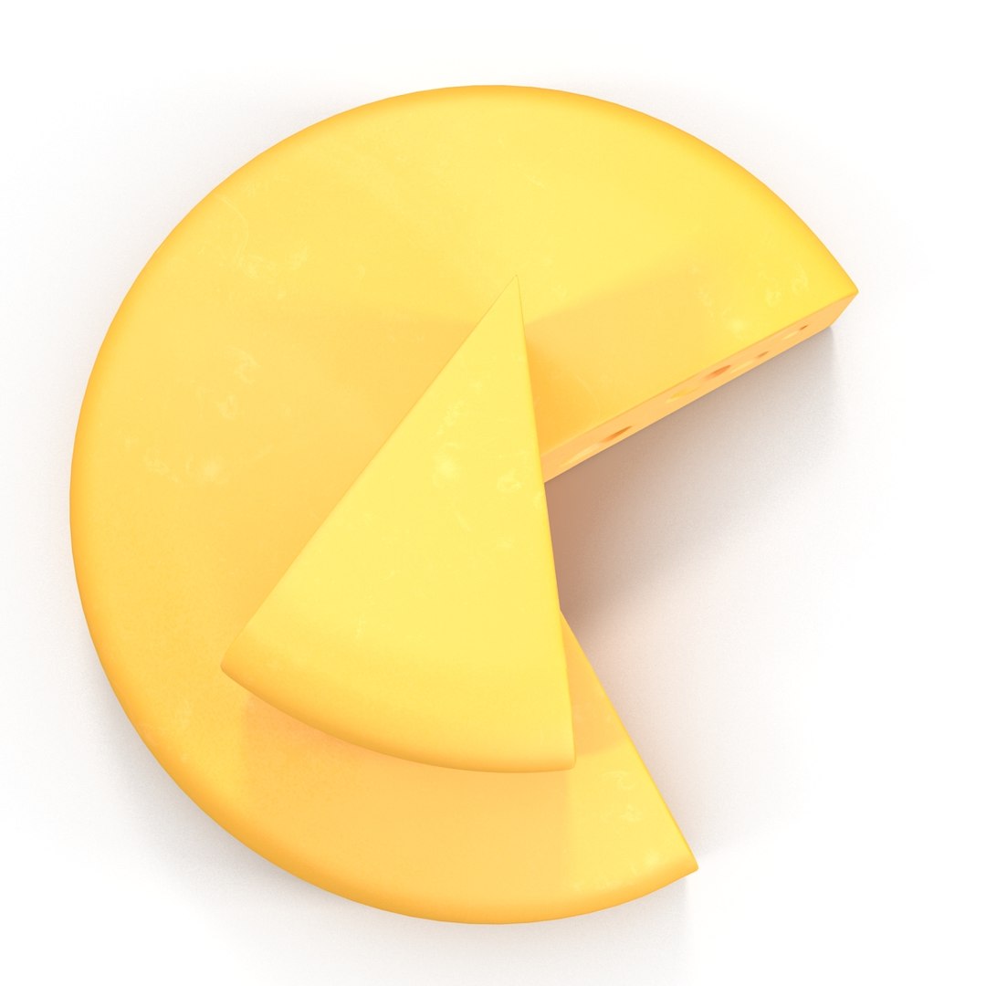 3d cheese cartoon