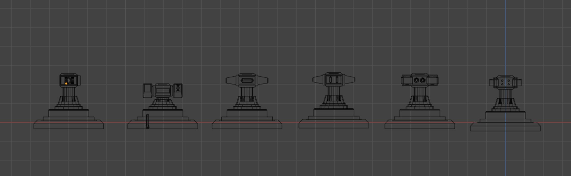 3D Gun Towers - TurboSquid 1715418