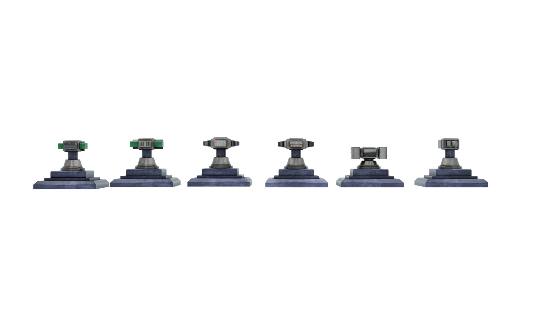 3D Gun Towers - TurboSquid 1715418