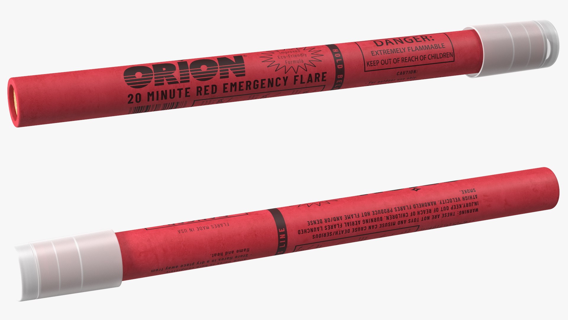 3D Orion Safety 20 Minute Red Road Flare - TurboSquid 1785484