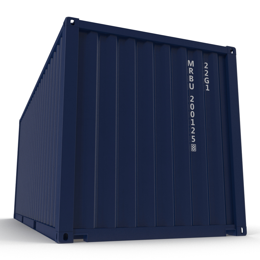 20 ft iso container 3d 3ds