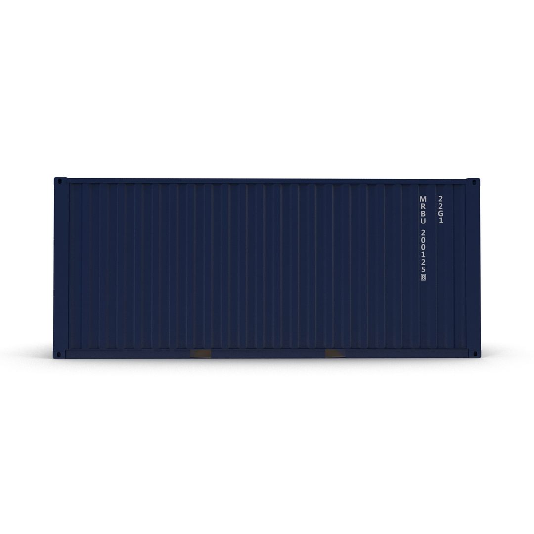 20 ft iso container 3d 3ds