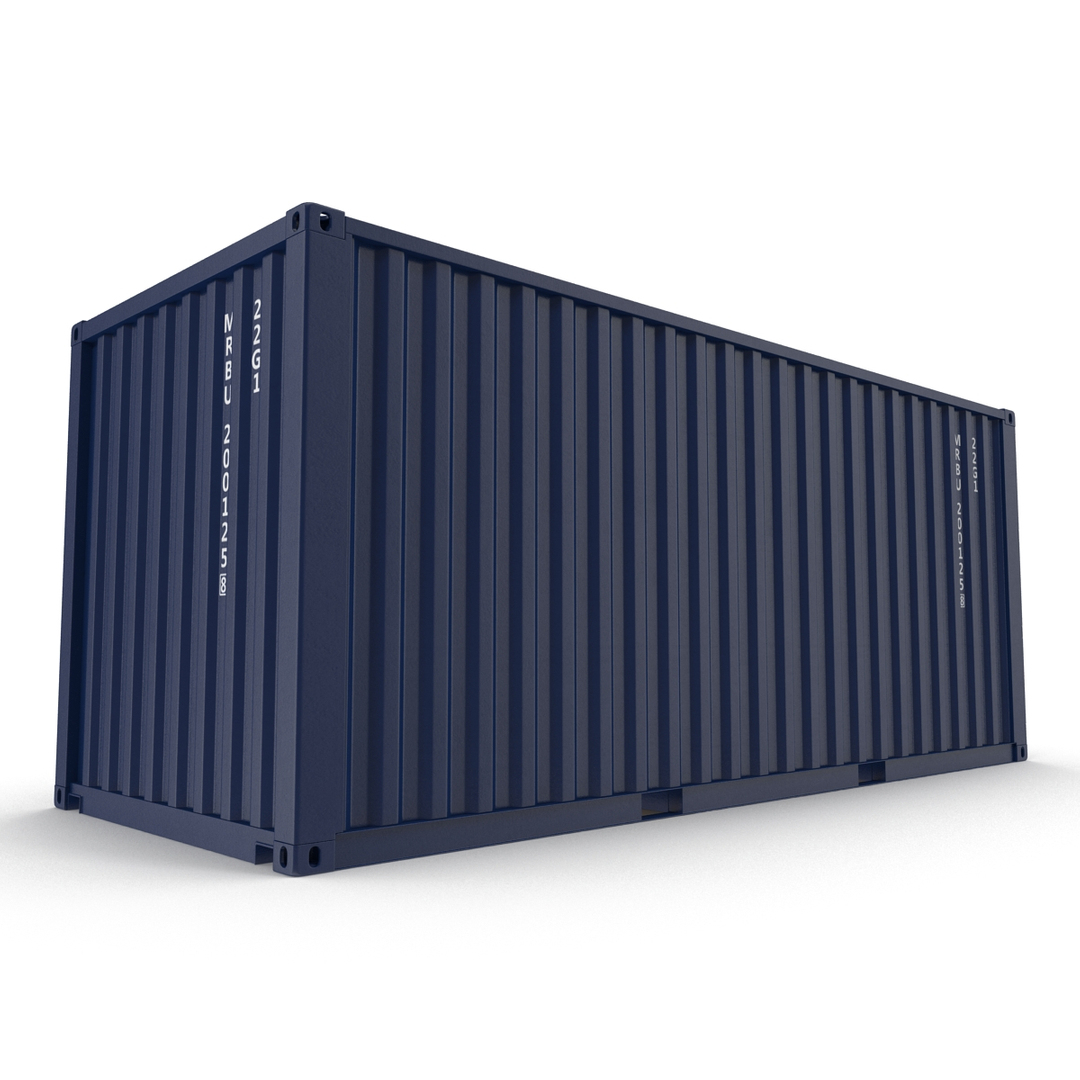 20 ft iso container 3d 3ds