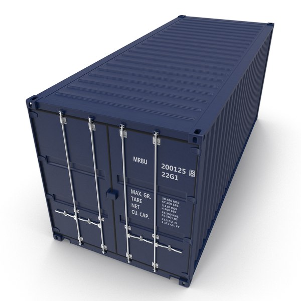 20 ft iso container 3d 3ds