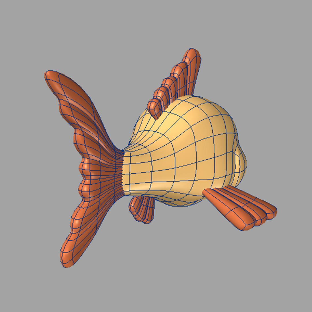 3d Cool Cartoon Fish Animation