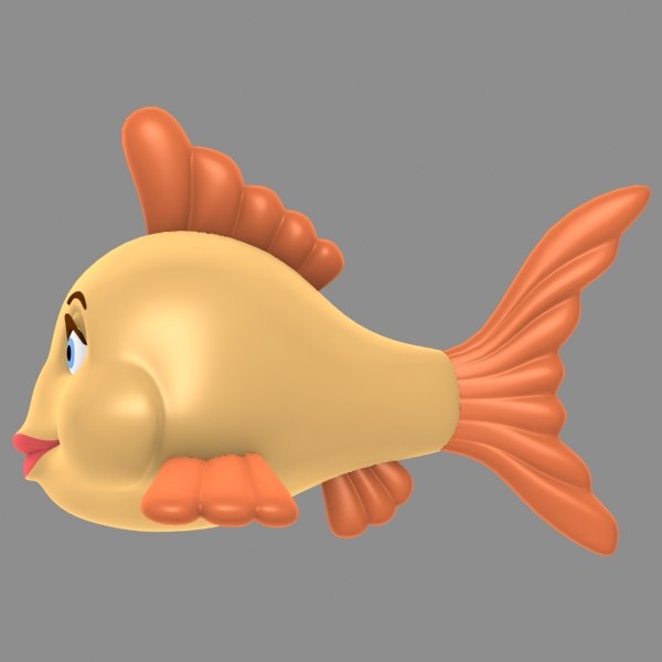 3d cool cartoon fish animation