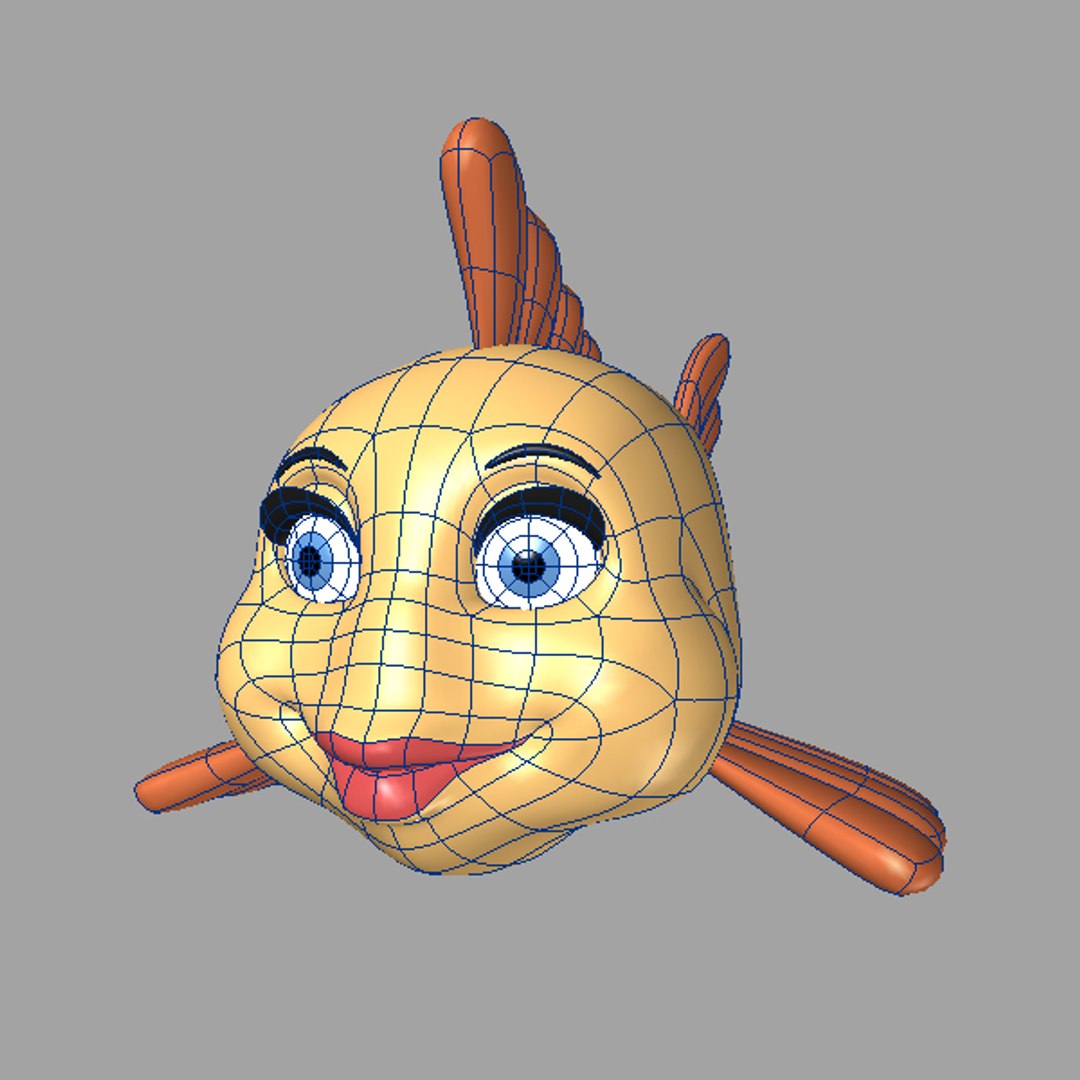3d Cool Cartoon Fish Animation
