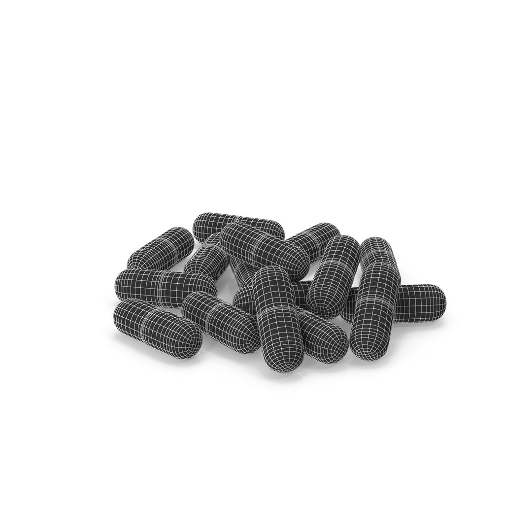 Pile Of Pill Capsules Collection 3D Model - TurboSquid 1942191