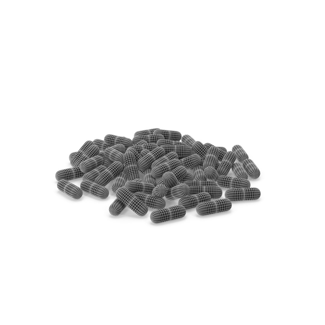 Pile Of Pill Capsules Collection 3D Model - TurboSquid 1942191