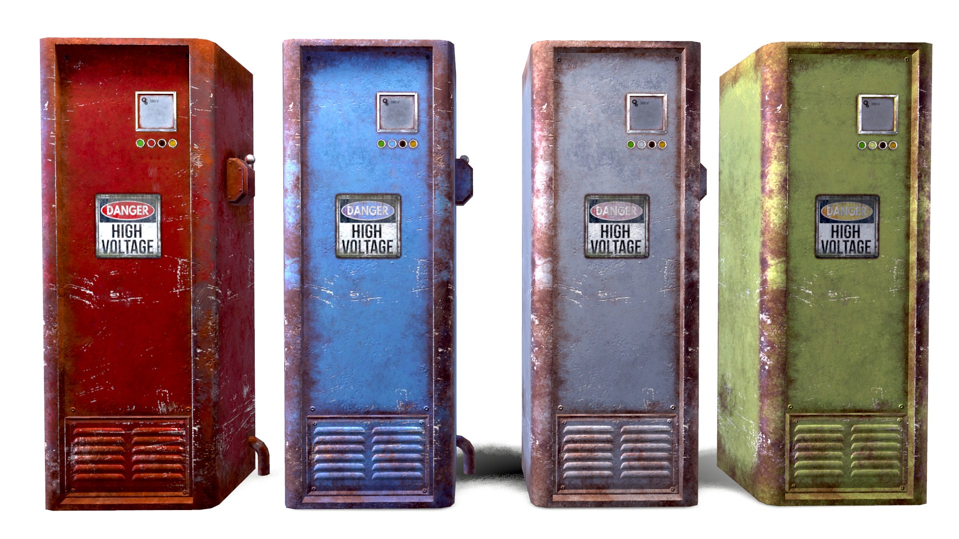 Old Distribution Box 3D Model - TurboSquid 1388096