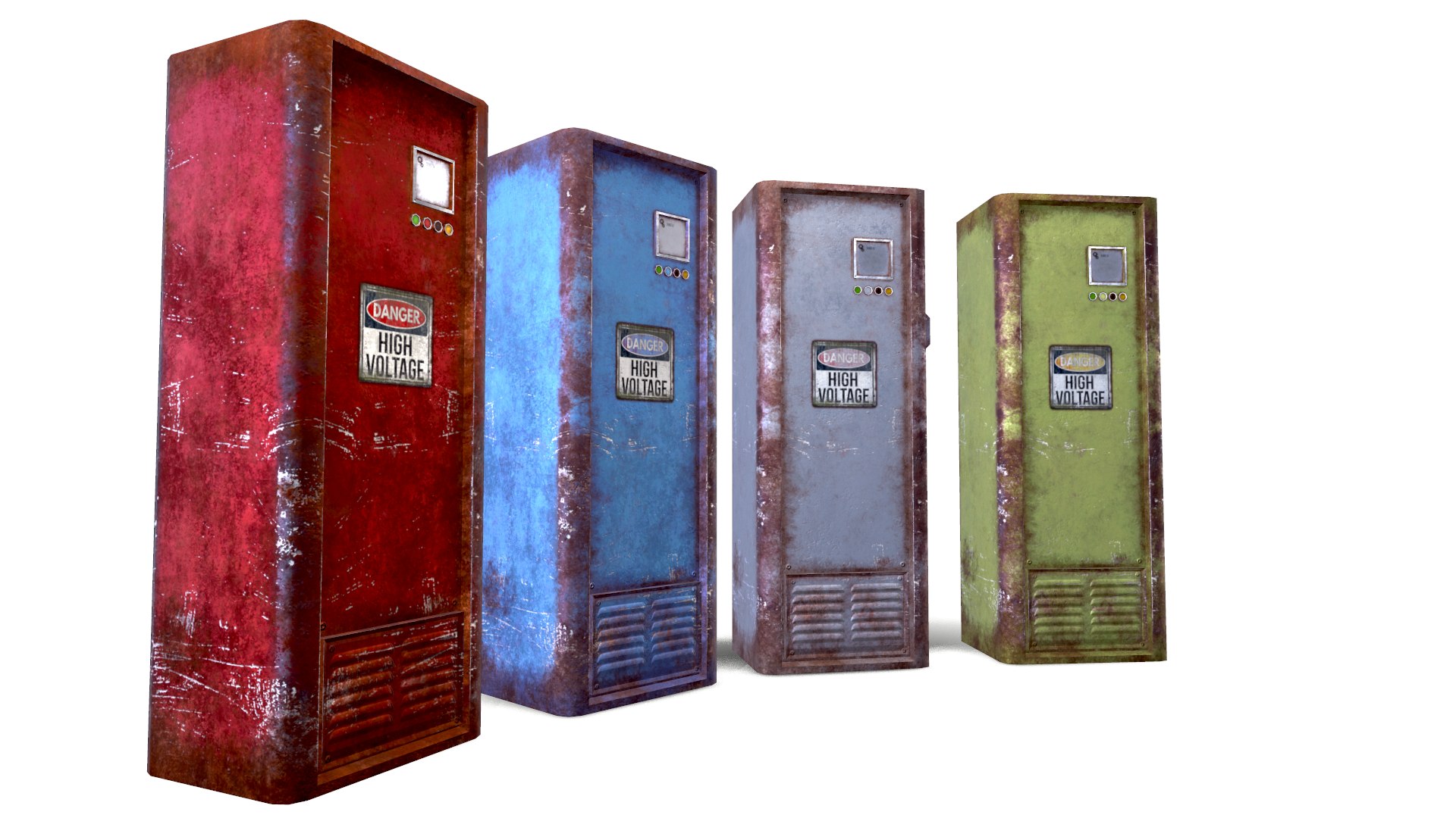 Old Distribution Box 3D Model - TurboSquid 1388096