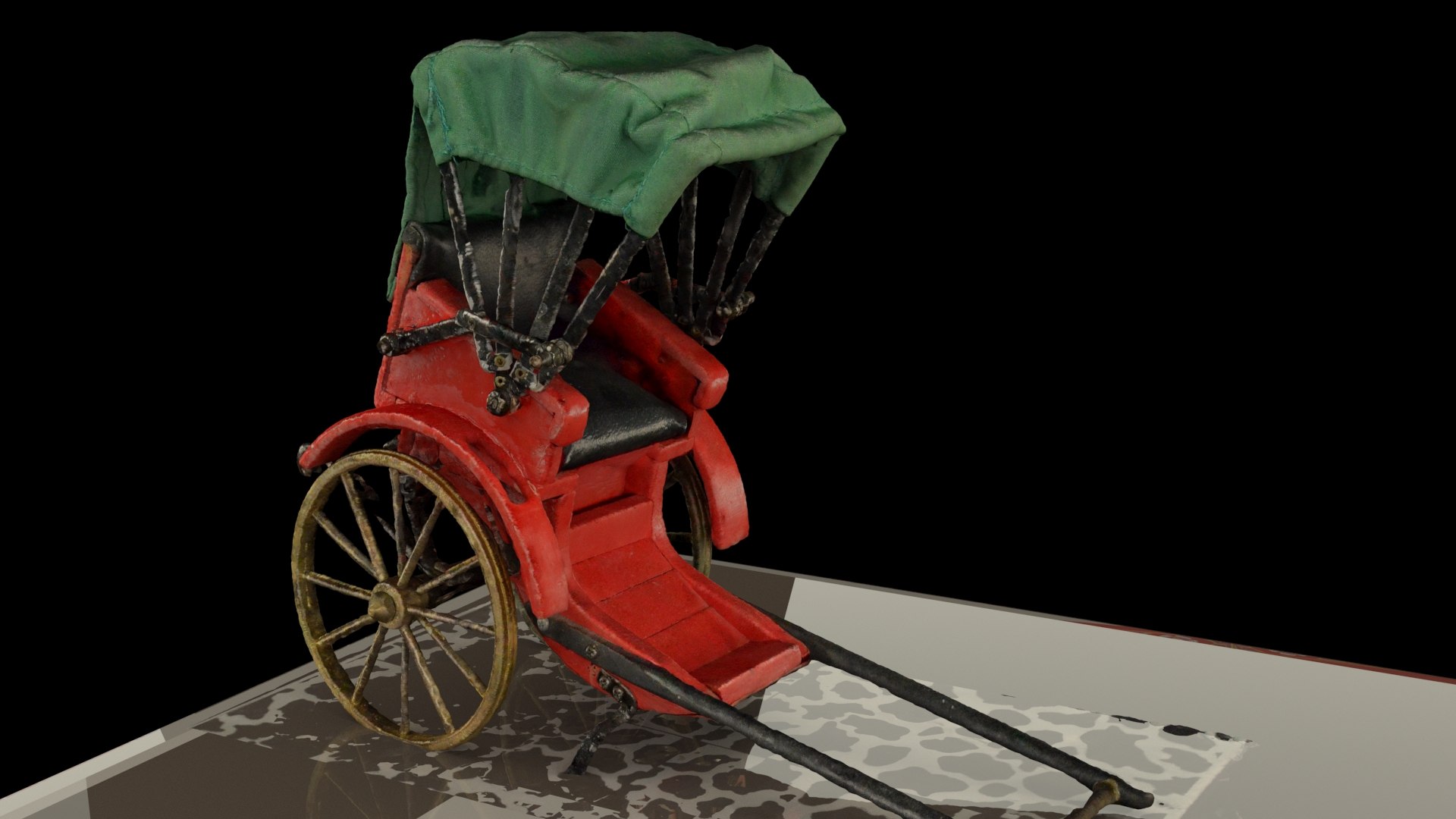3D Chinese Rickshaw Model - TurboSquid 2129524