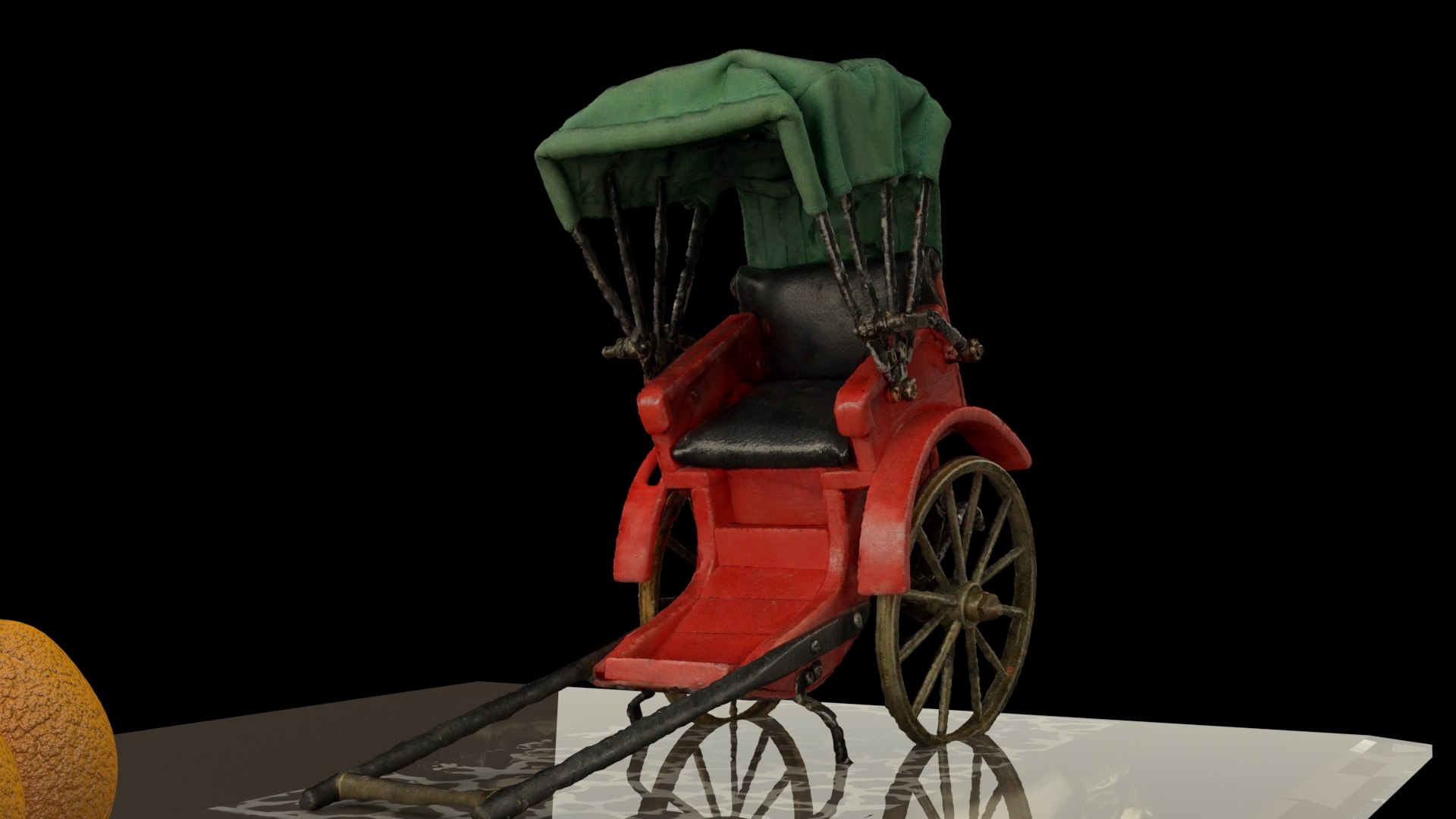 3D Chinese Rickshaw Model - TurboSquid 2129524