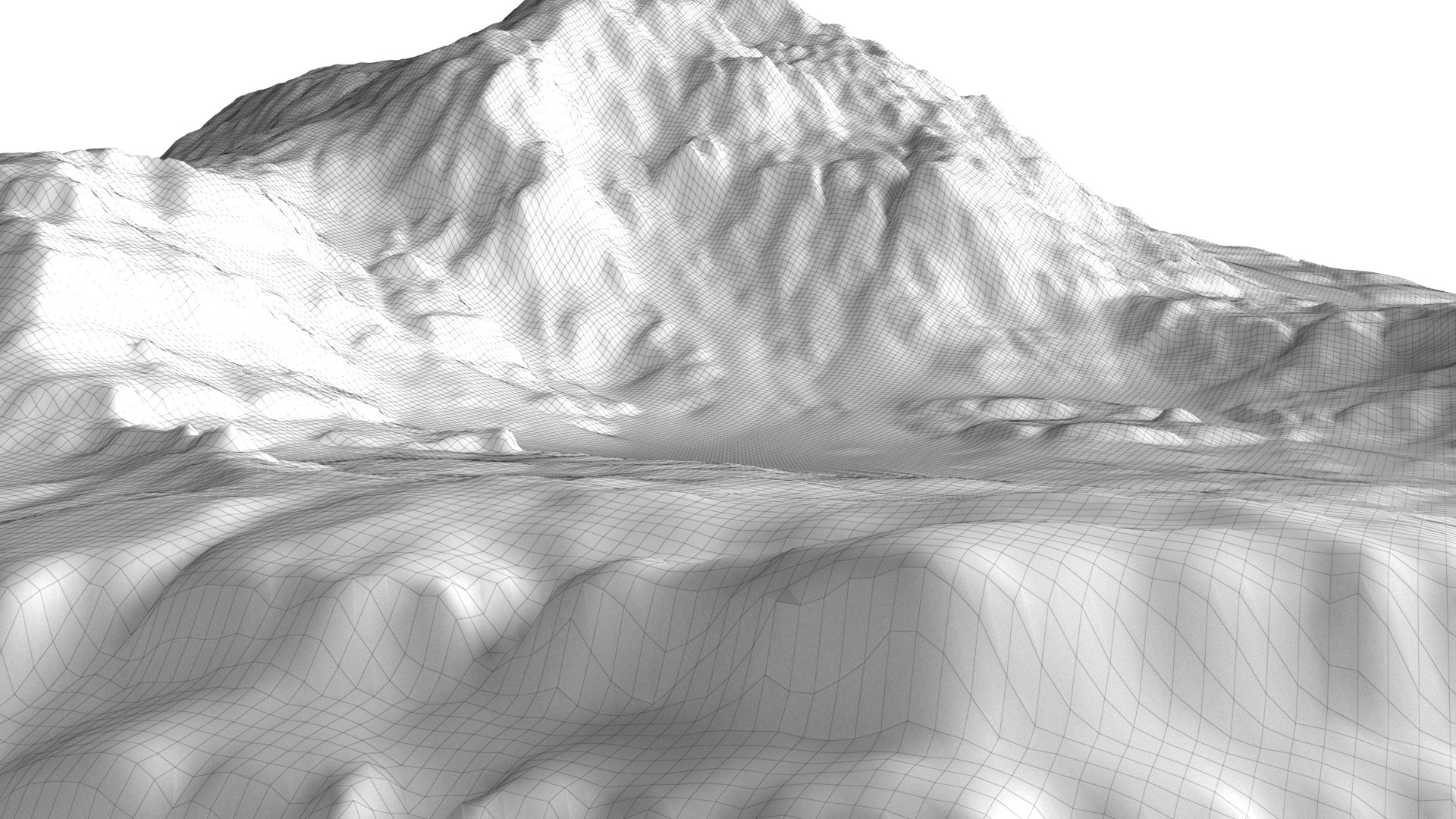 Cartoon mountain terrain 3D model - TurboSquid 2177455