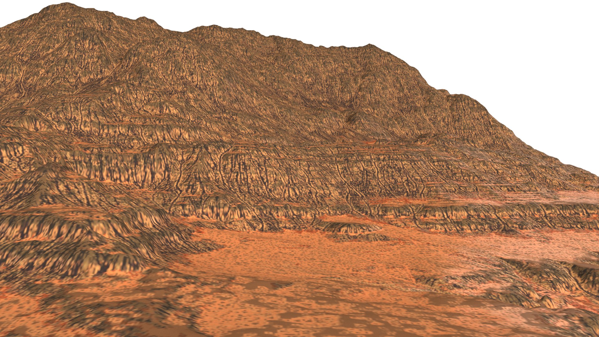 Cartoon mountain terrain 3D model - TurboSquid 2177455