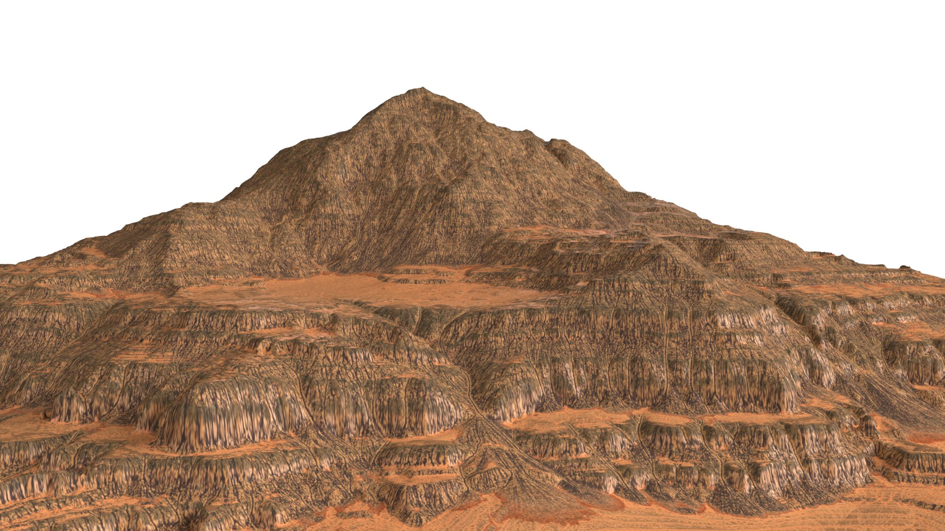 Cartoon mountain terrain 3D model - TurboSquid 2177455