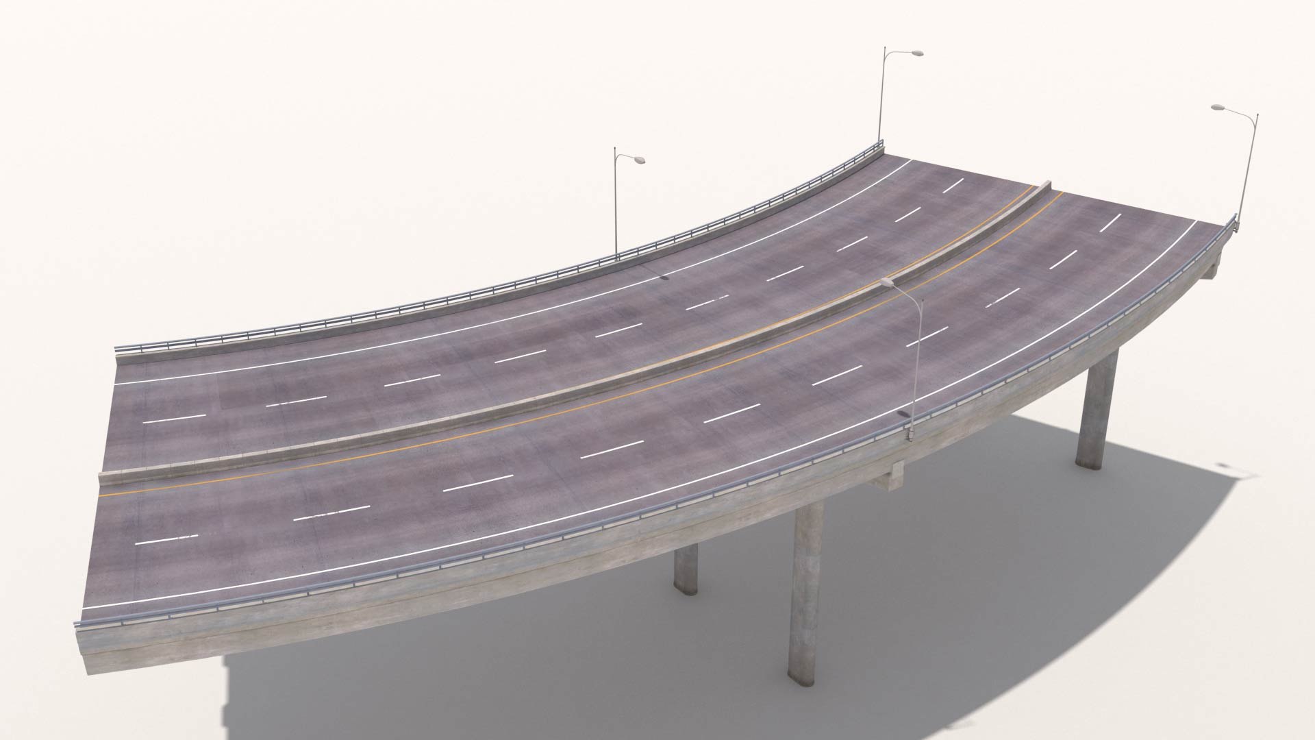 3D Highway PBR - 2 Models Kit And Road Construction 5 - TurboSquid 2258404