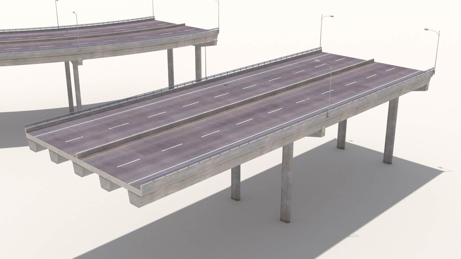 3D Highway PBR - 2 Models Kit And Road Construction 5 - TurboSquid 2258404