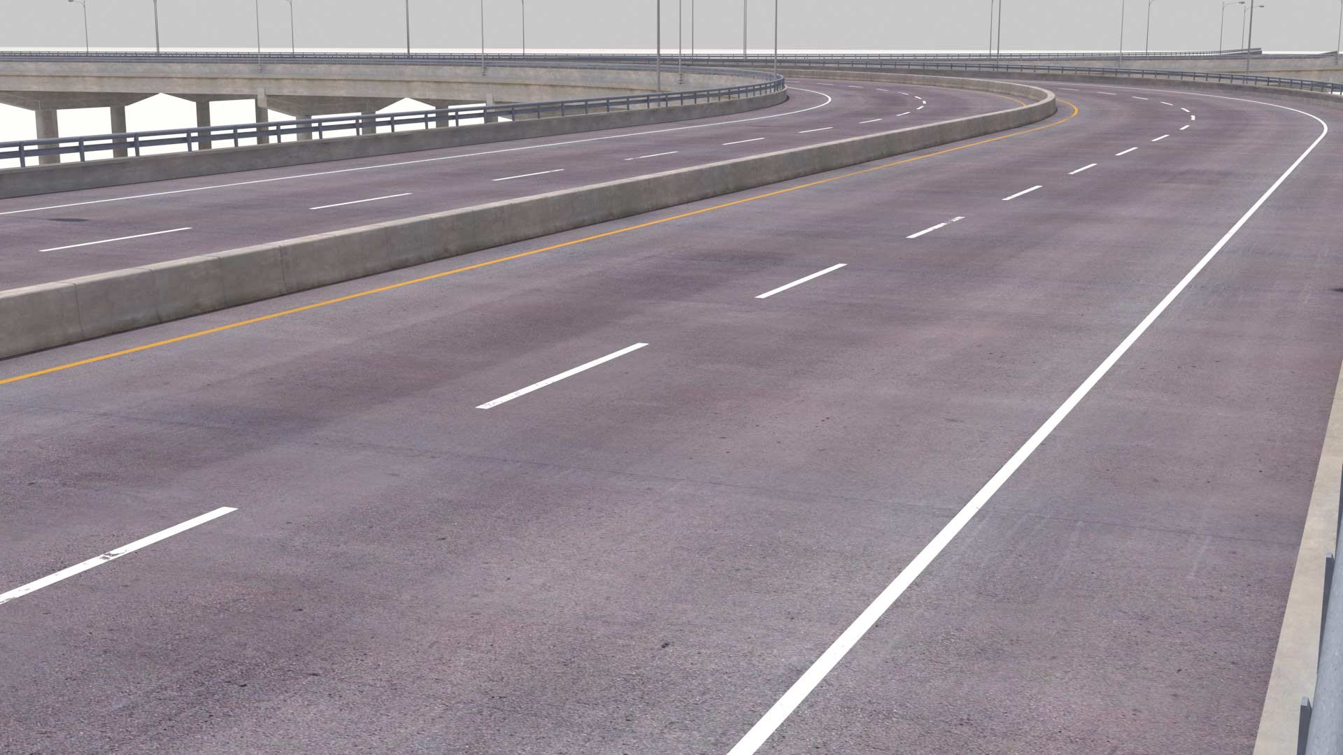 3D Highway PBR - 2 Models Kit And Road Construction 5 - TurboSquid 2258404