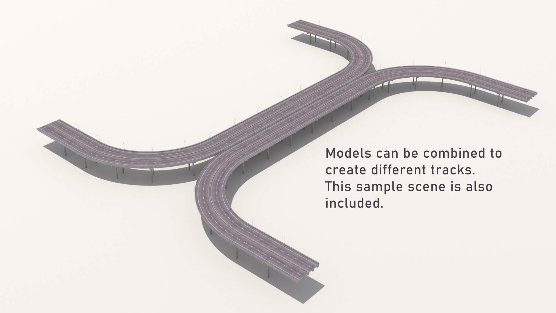 3D Highway PBR - 2 Models Kit And Road Construction 5 - TurboSquid 2258404
