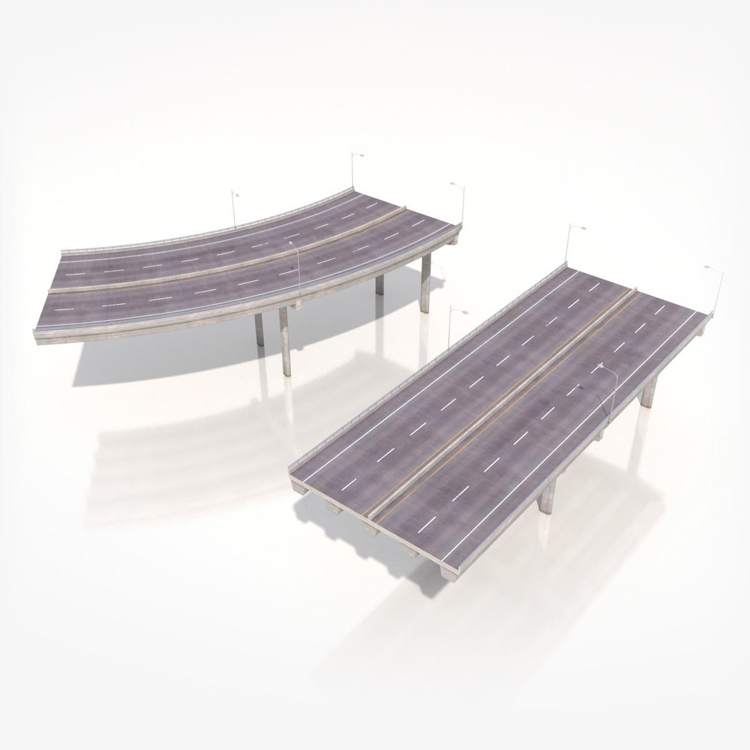 3D Highway PBR - 2 Models Kit And Road Construction 5 - TurboSquid 2258404