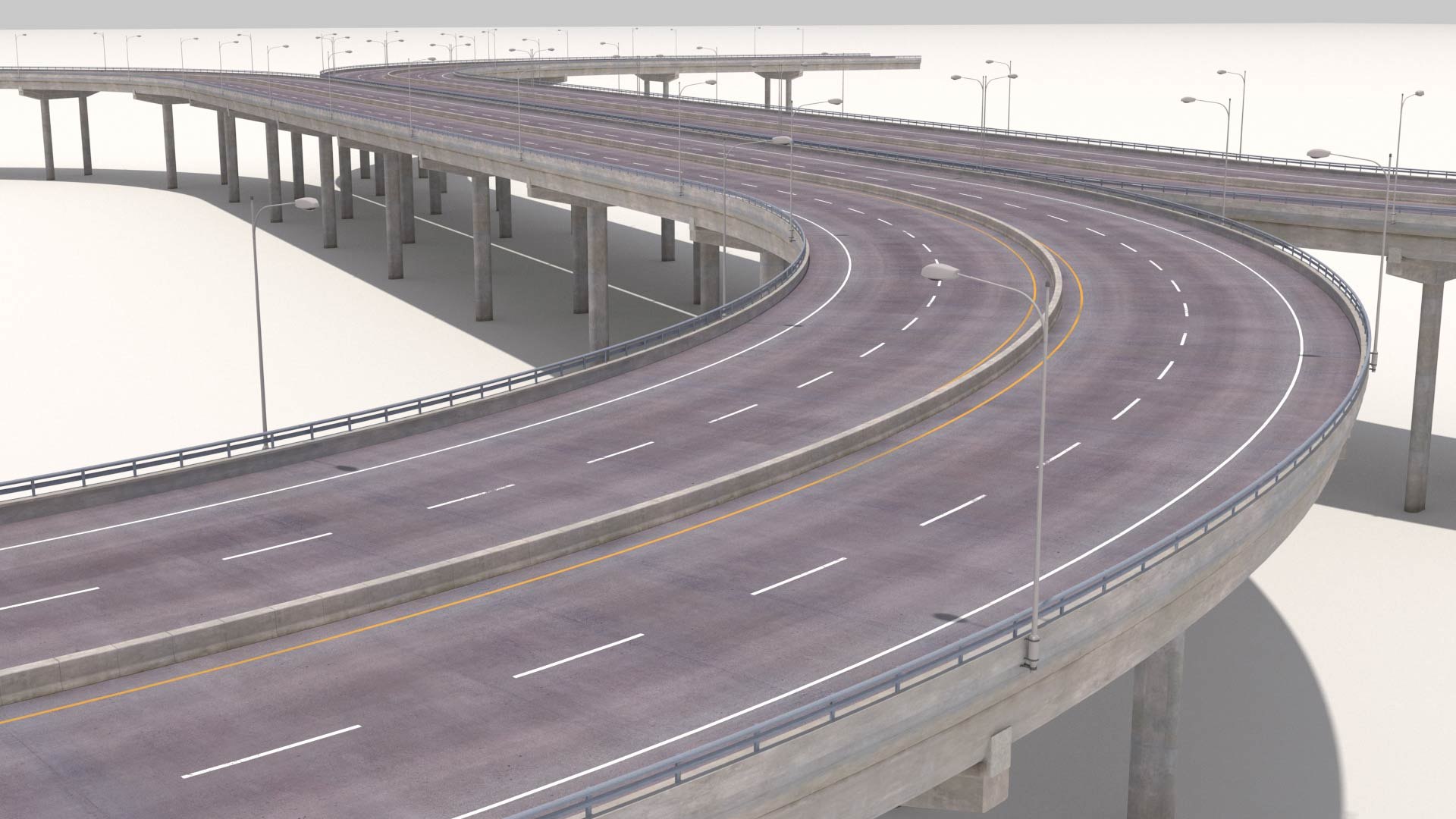 3D Highway PBR - 2 Models Kit And Road Construction 5 - TurboSquid 2258404